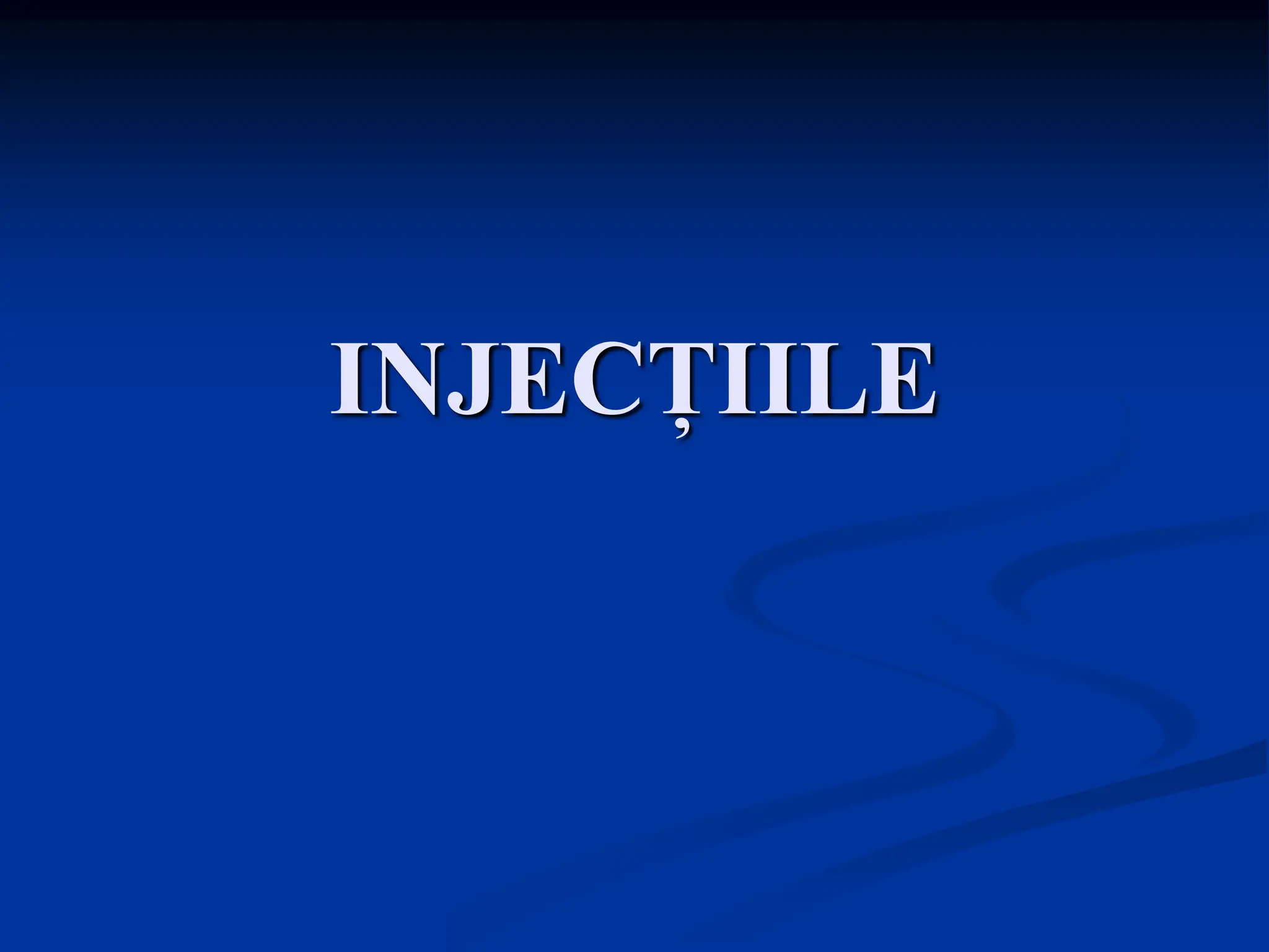 Tehnici de ingrijire:tipuri de injectii. | PPT