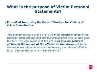 Using victim personal statements to inject restorative principles into ...