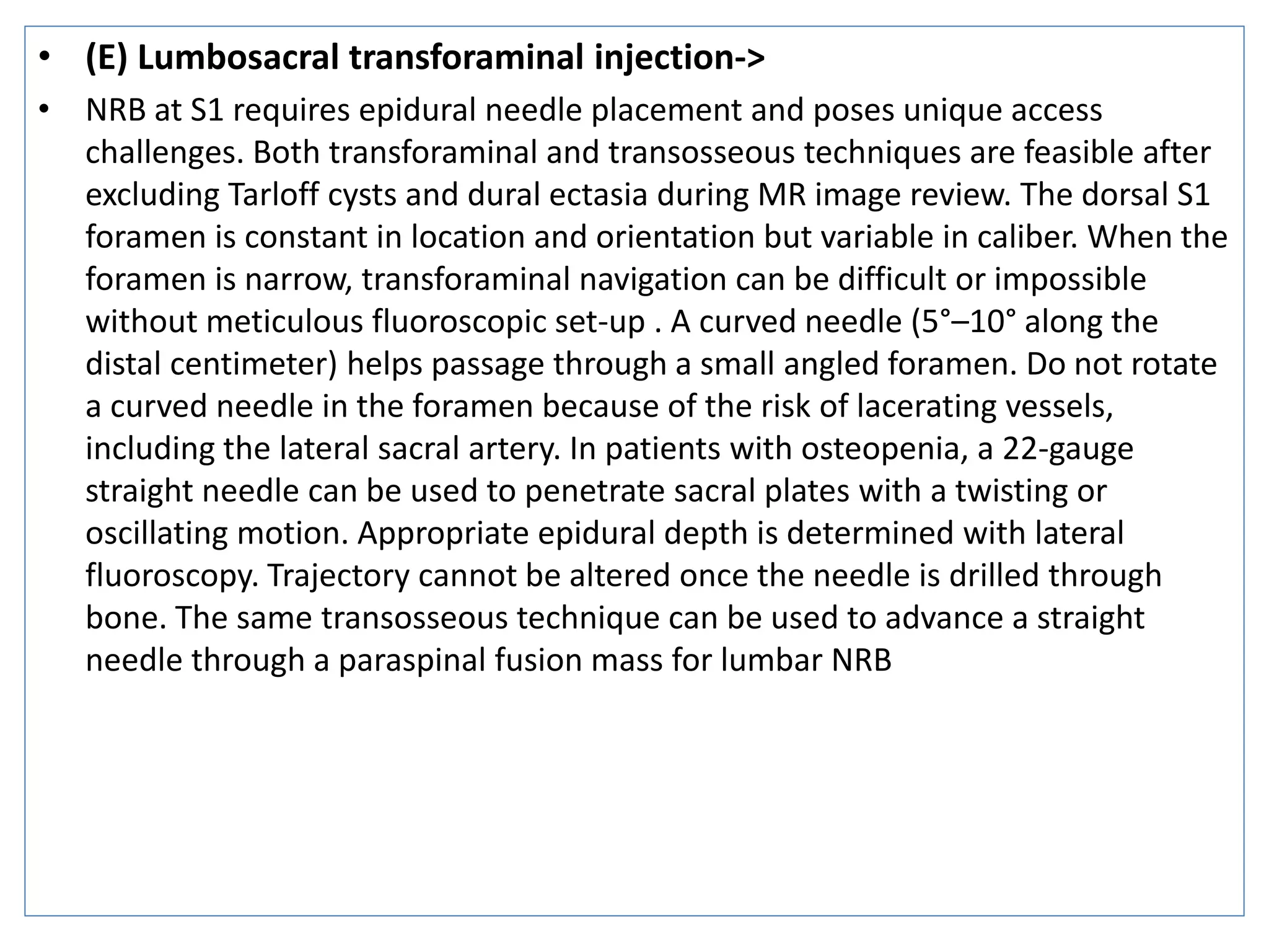 Injection in spine | PPTX