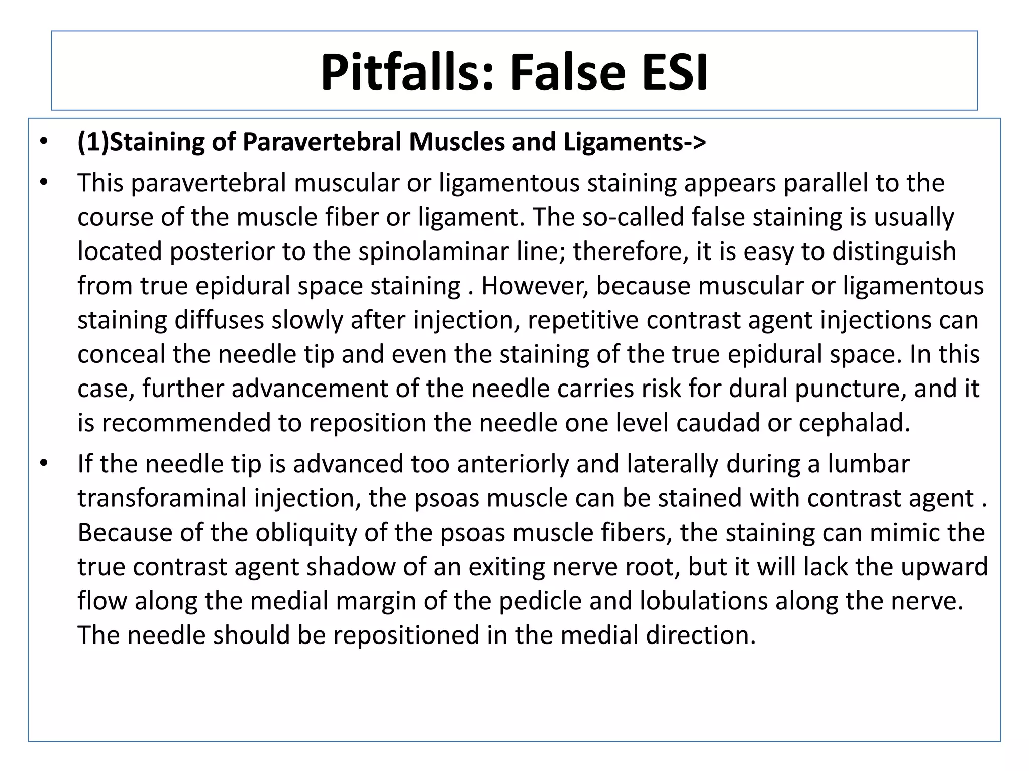 Injection in spine | PPTX