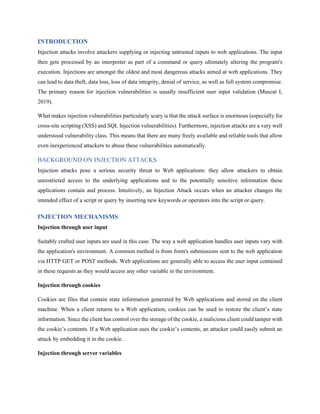 Injection attacks | PDF