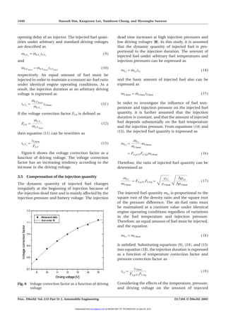 Injection characteristics of a liquid phase lpg injection | PDF