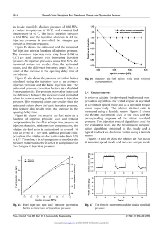 Injection characteristics of a liquid phase lpg injection | PDF