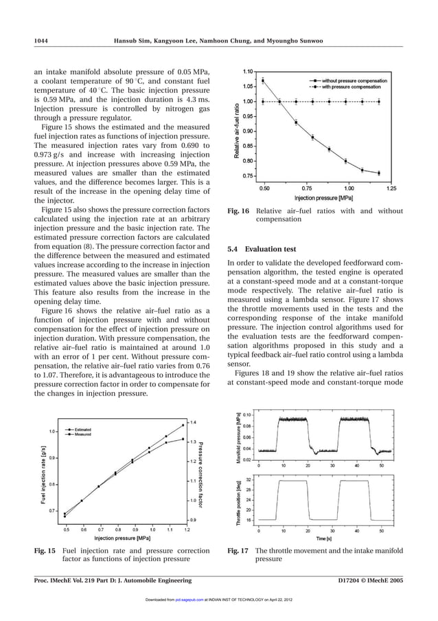 Injection characteristics of a liquid phase lpg injection | PDF