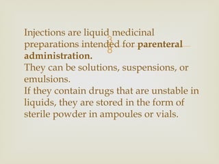 INJECTIONES exercise S. pharmacology.pptx