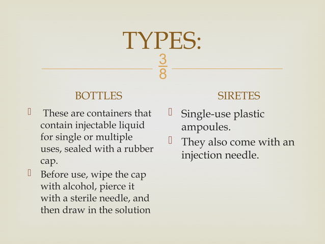 INJECTIONES exercise S. pharmacology.pptx