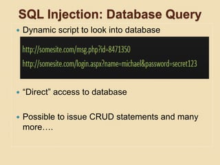 Injection flaws | PPTX