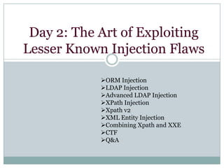Injection flaw teaser | PPTX | Databases | Computer Software and ...
