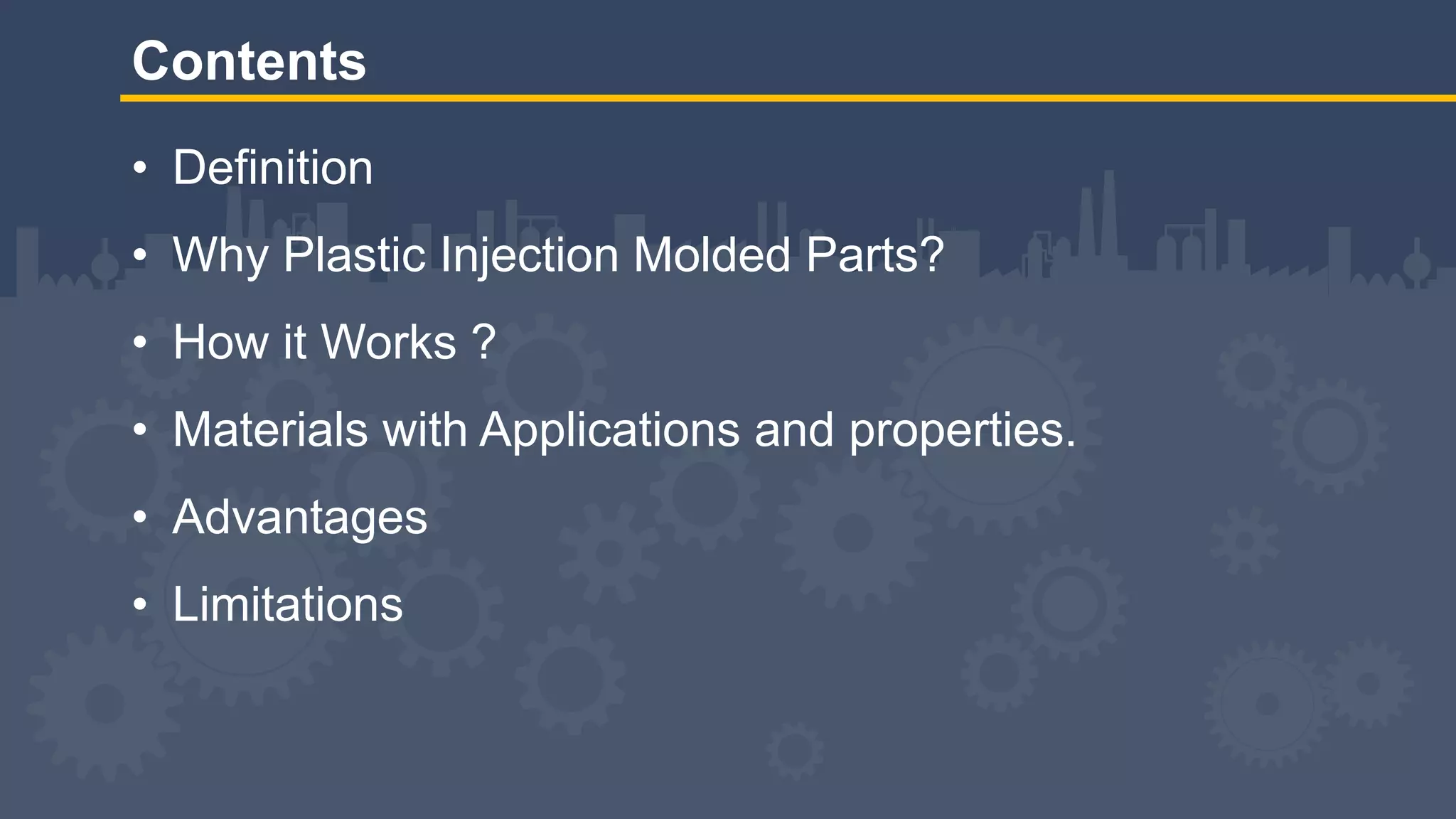 Injection Molding in Automotive Sector | PPTX