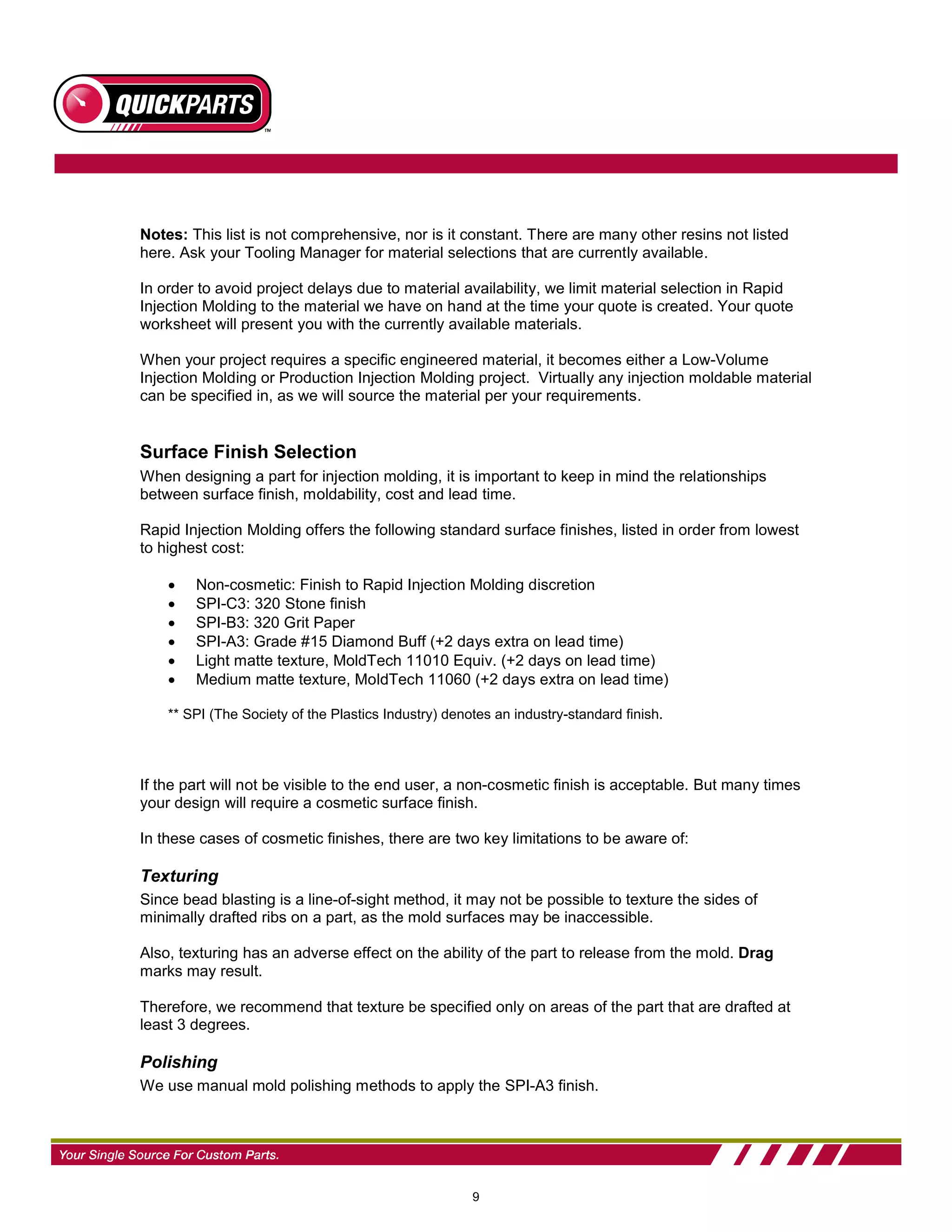 Injection Molding Design Guide | PDF