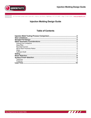 Injection Molding Design Guide | PDF