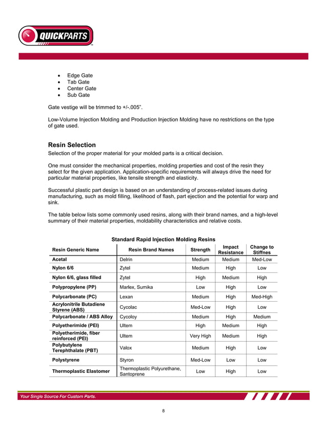 Injection Molding Design Guide | PDF