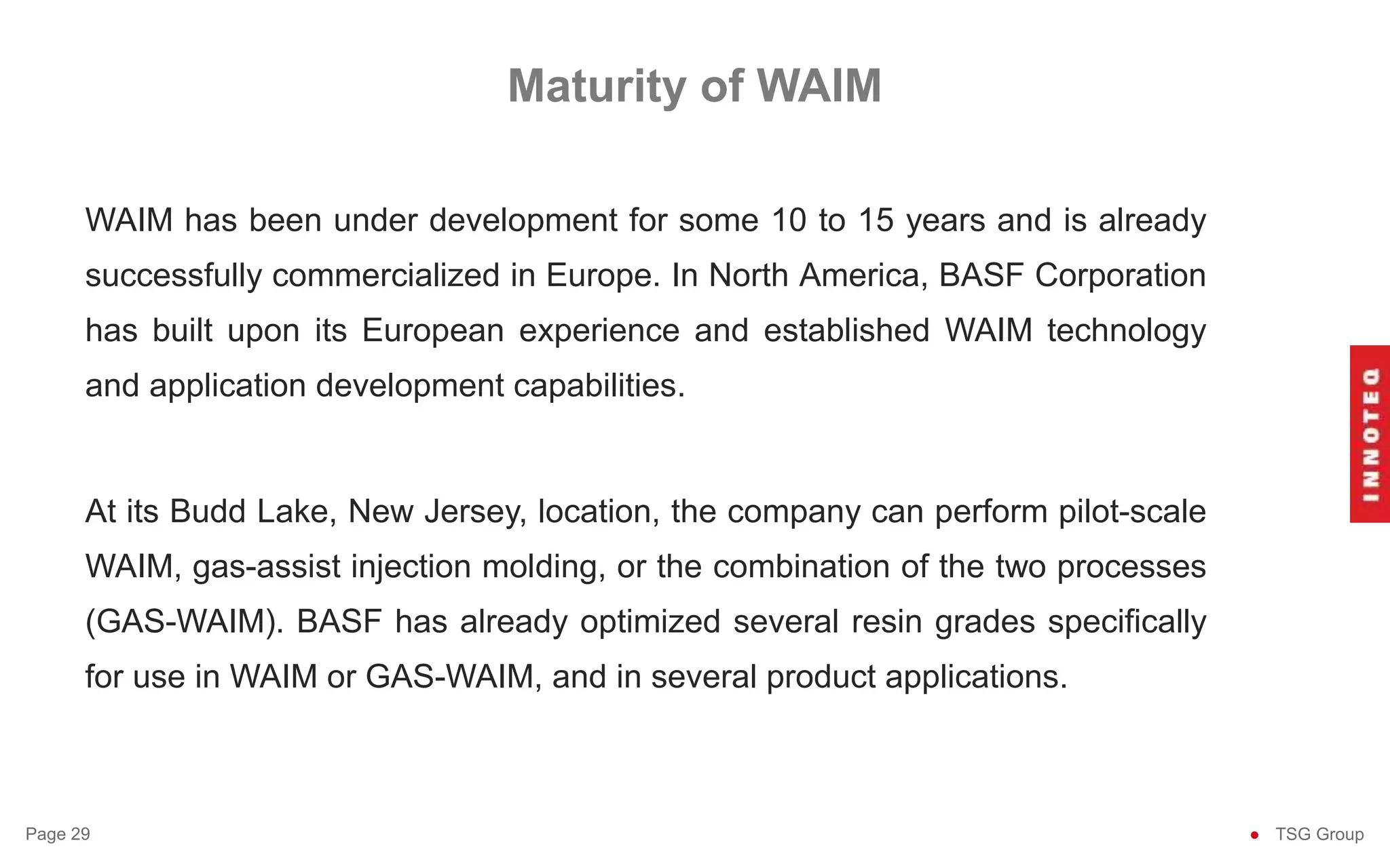 Injection molding GAIM vs. WAIM | PPSX