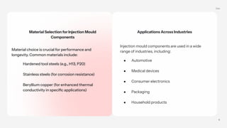 Understanding Injection mould components | PDF