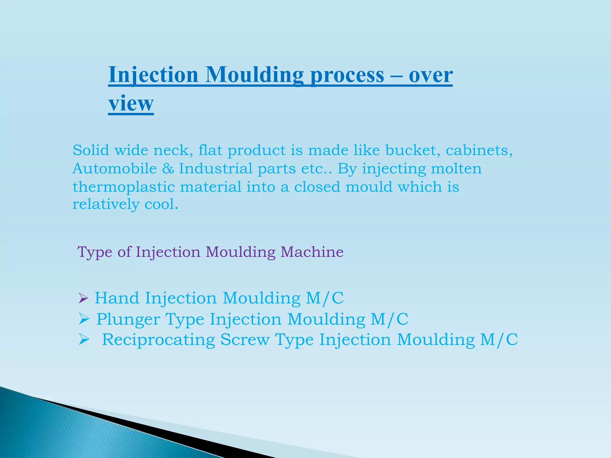 Injection moulding ppt | PPTX