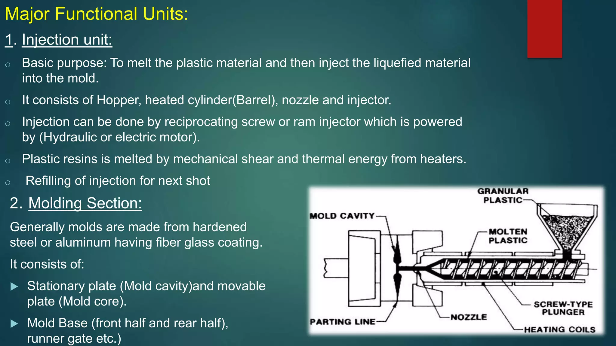 Injection moulding technique presentation | PPTX