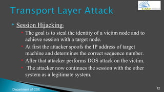 Injectionofattacksinmanets | PPT