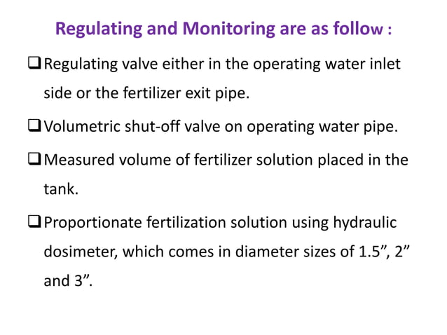 Injection Pump (fertigation method) | PPTX | Agriculture | Industries