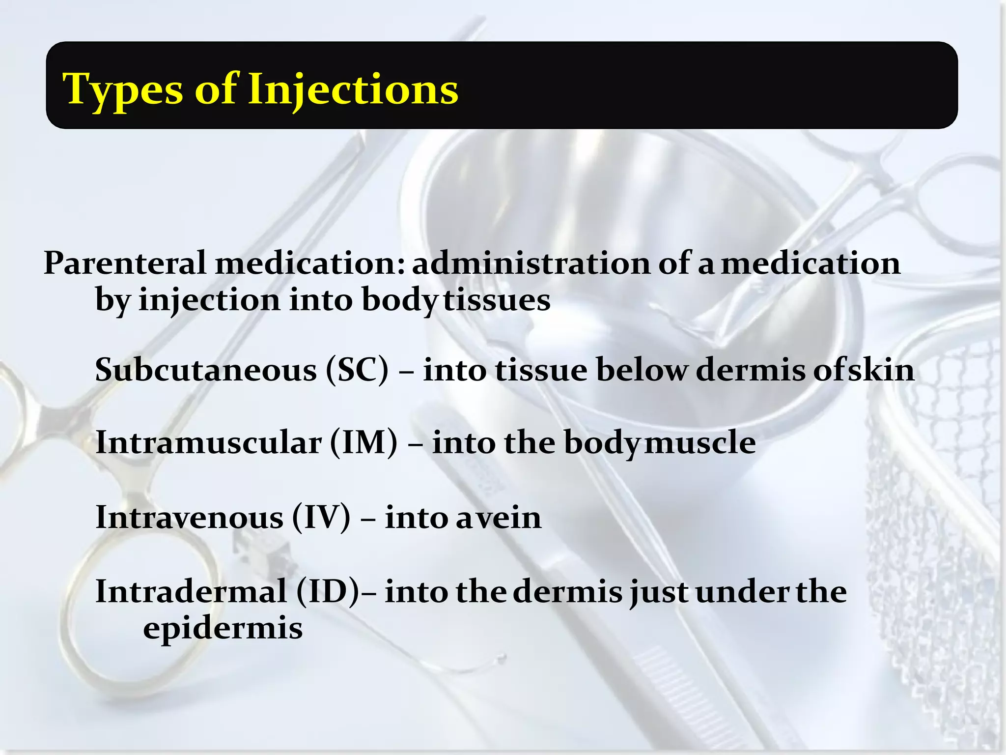 Injections | PPTX