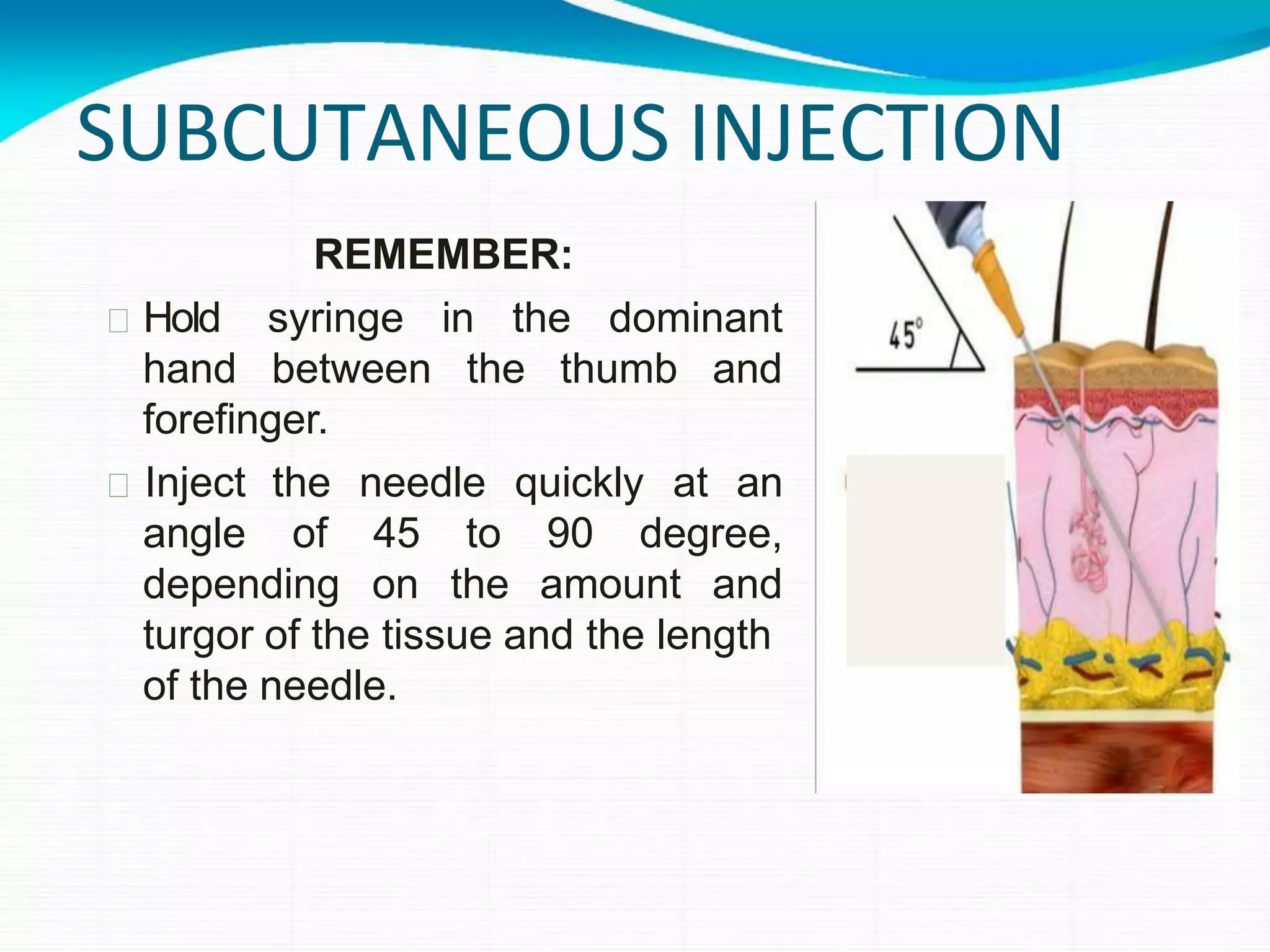 Injections | PPTX | First Aid | Injuries