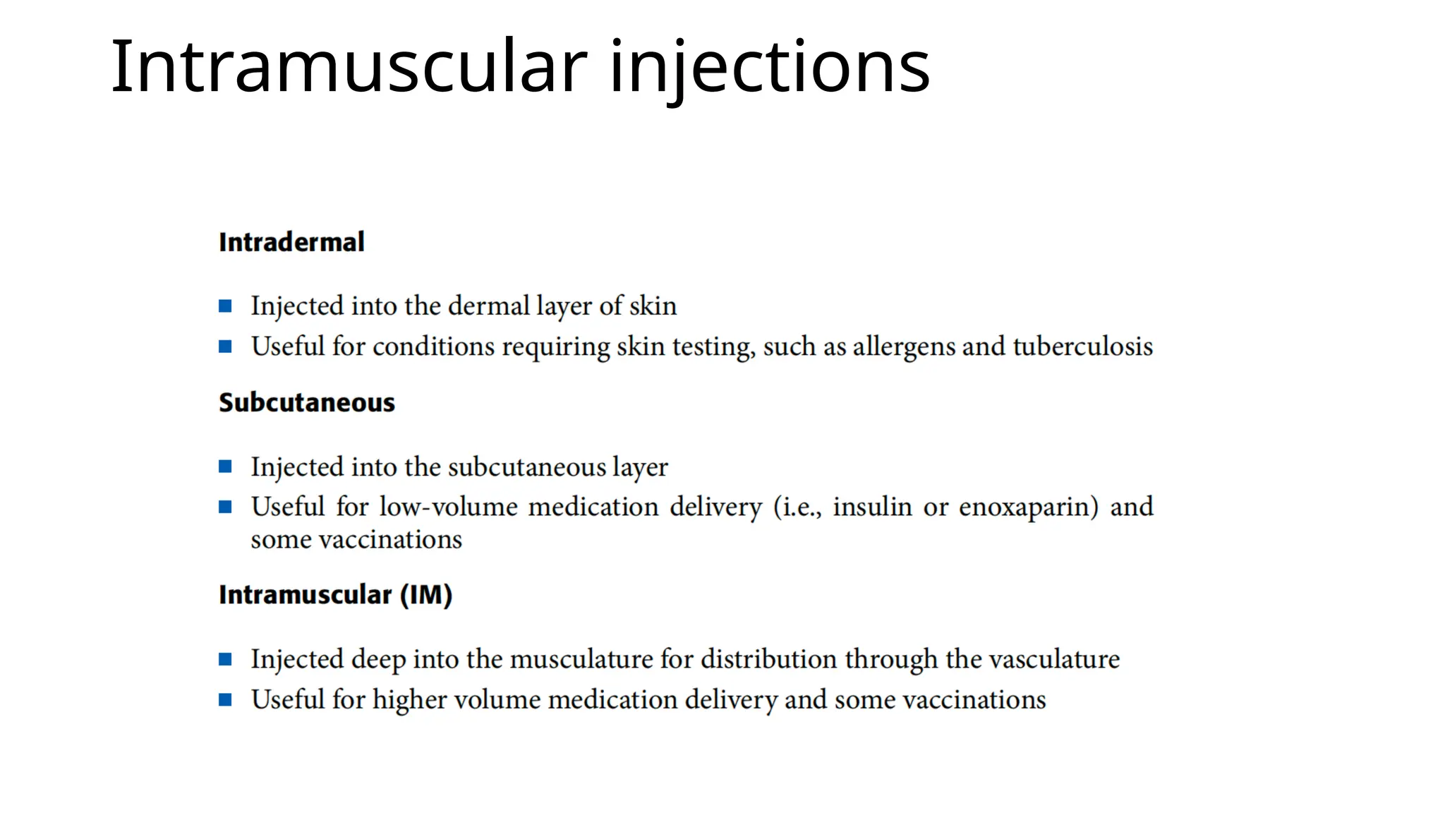 Injections types, different routes,.pptx
