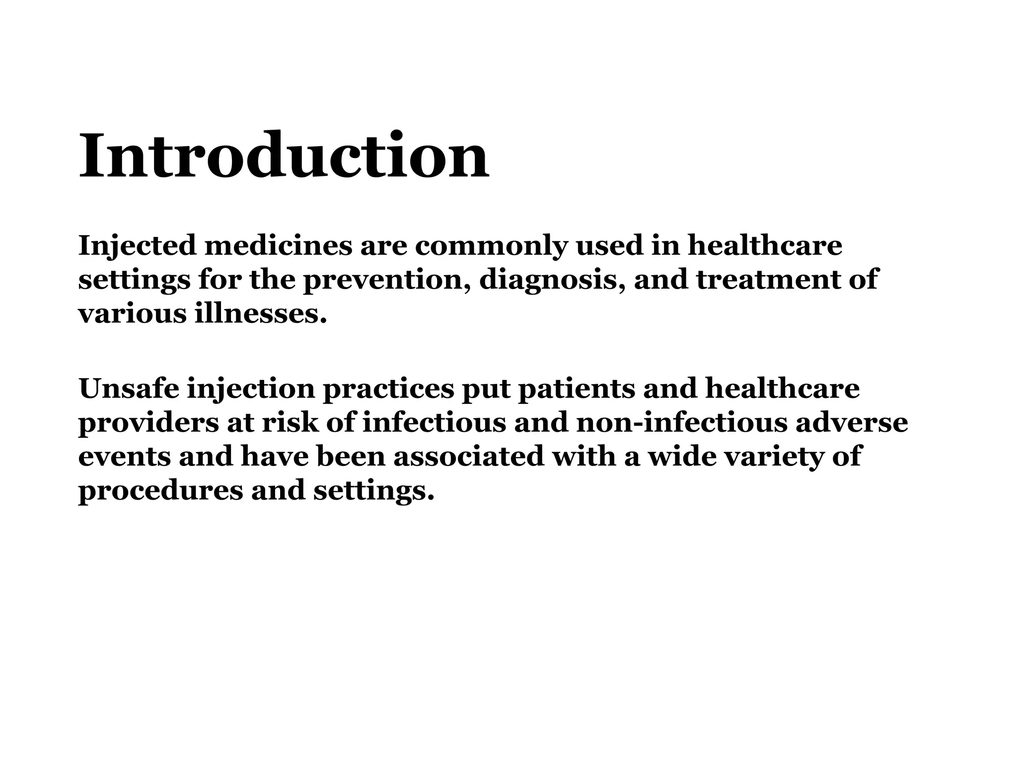 Injection safety According to CDC guideline | PPT
