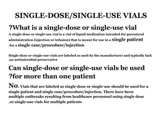 Injection safety According to CDC guideline | PPT