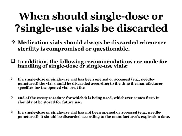 Injection safety According to CDC guideline | PPT | First Aid | Injuries