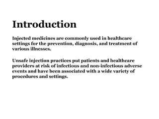 Injection safety According to CDC guideline | PPT