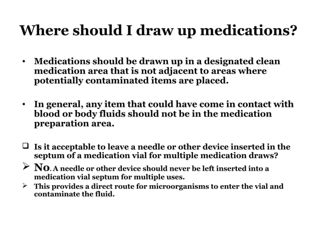 Injection safety According to CDC guideline | PPT | First Aid | Injuries