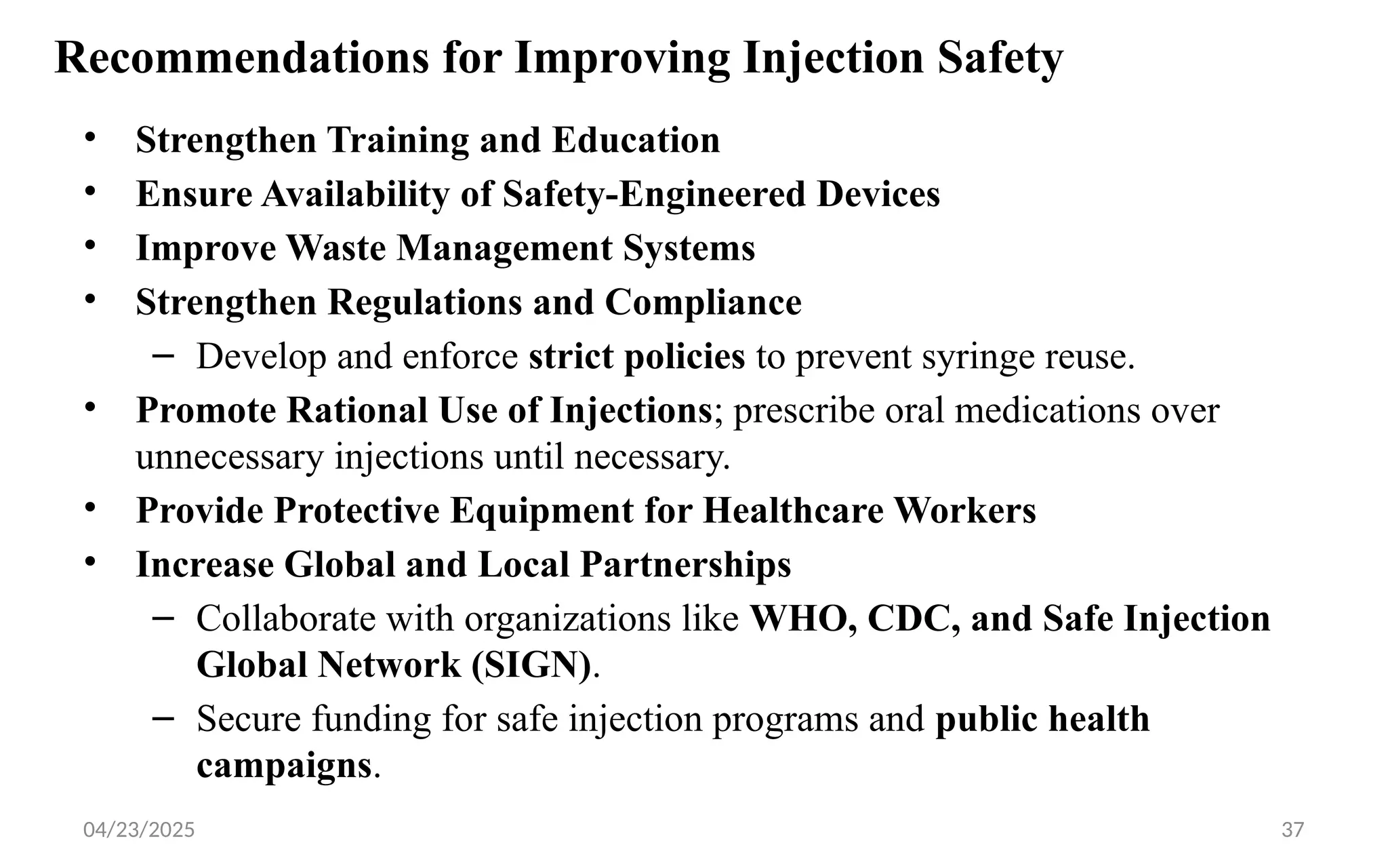 Injection_Safety_Presentation by Yakubu SALIHU | PPTX