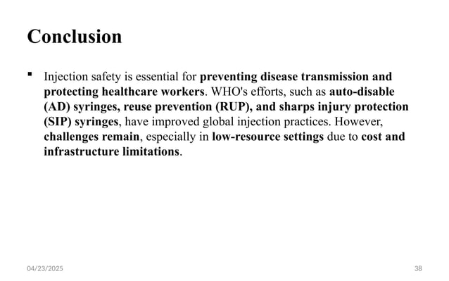 Injection_Safety_Presentation by Yakubu SALIHU | PPT