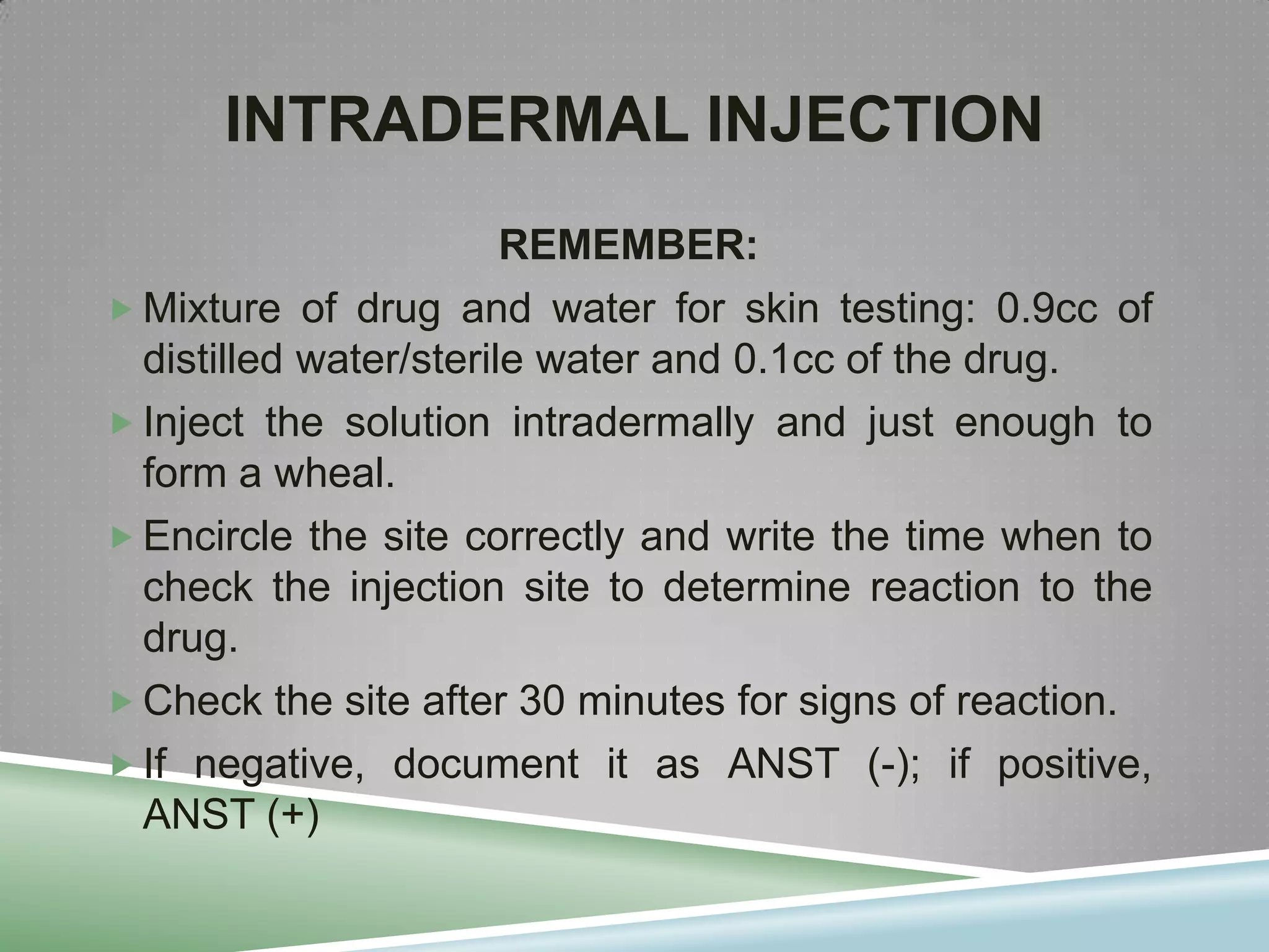 Injection Technique | PPTX