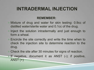 Injection Technique | PPTX