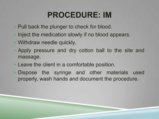 Injection Technique | PPTX