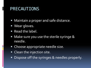 Injection techniques in equines and canines | PPT