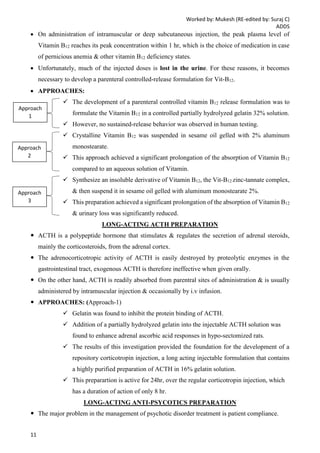 Injectable drug delivery systems | PDF