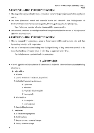 Injectable drug delivery systems | PDF