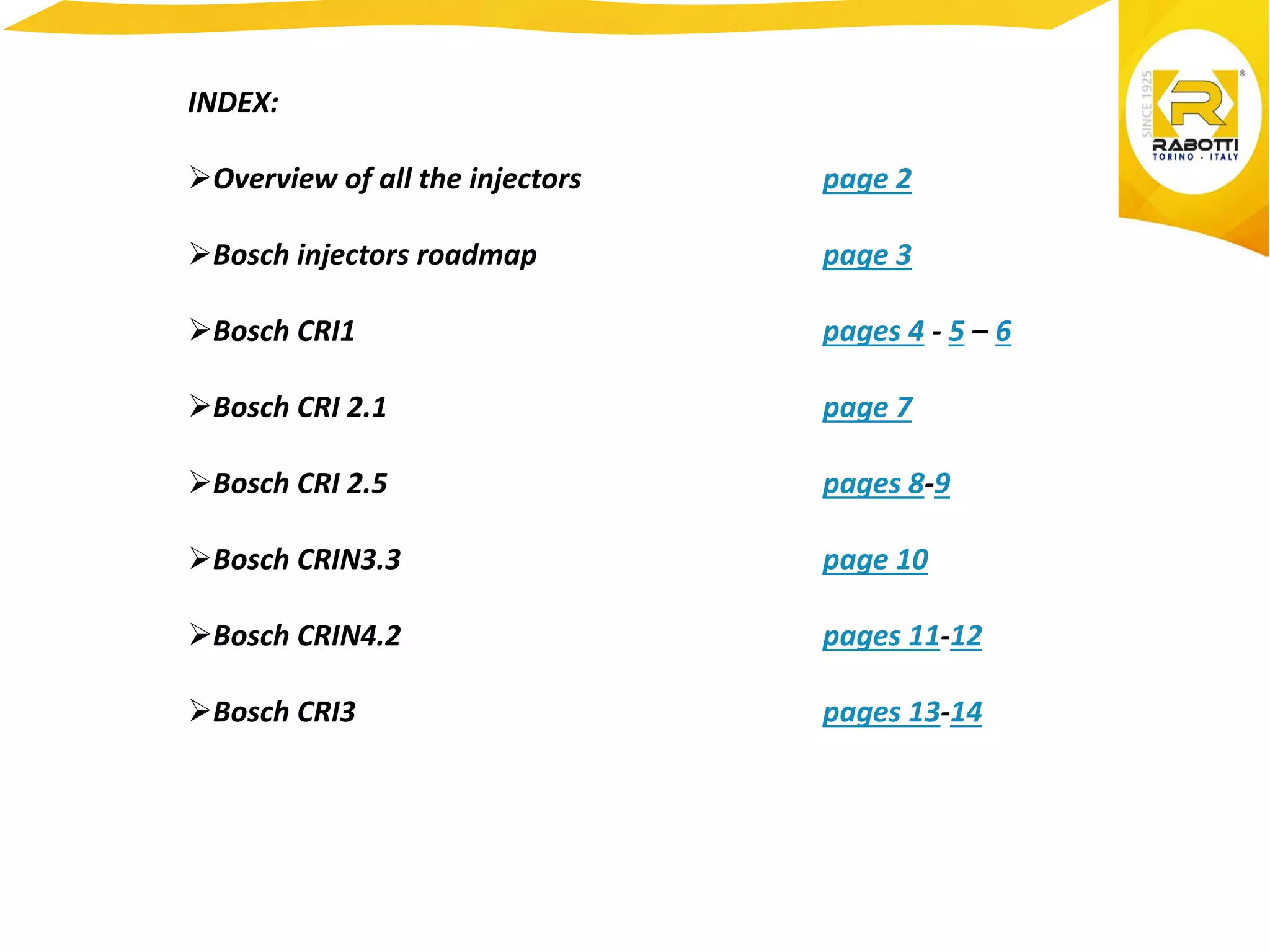 Common Rail Injectors Bosch | PDF