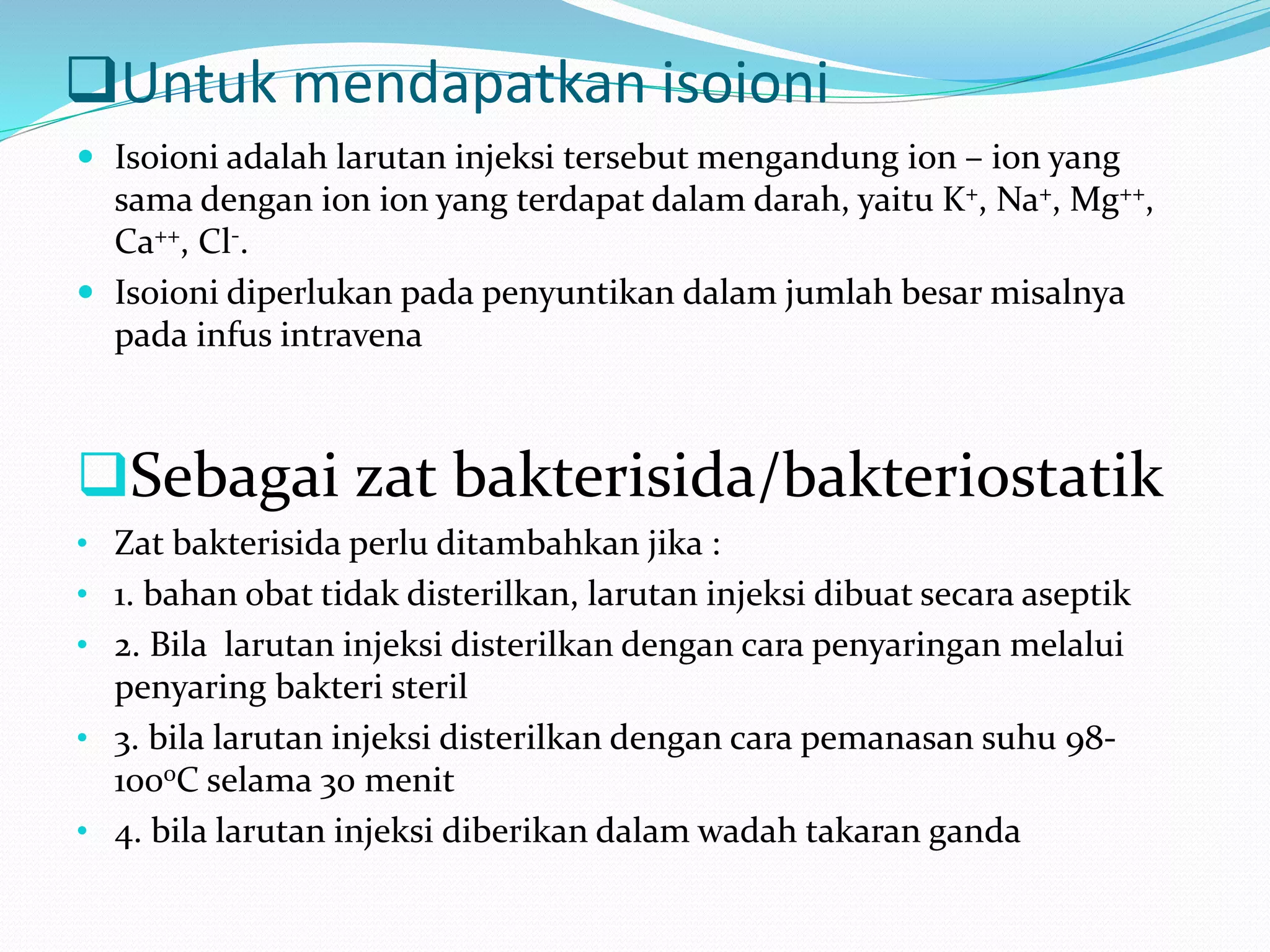 MATERI INJEKSI 2 | PPTX