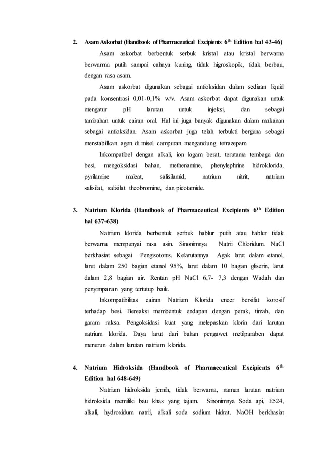 Laporan Teknologi Sediaan Steril : Pembuatan Injeksi klorpromazin HCL ...
