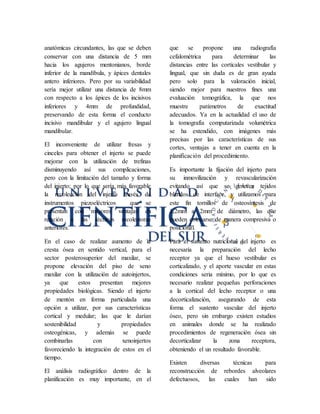 Injerto óseo de mentón: artículo de revision | DOCX