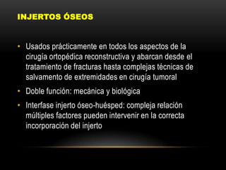 Injertos Óseos en Criugía Ortopédica | PPTX
