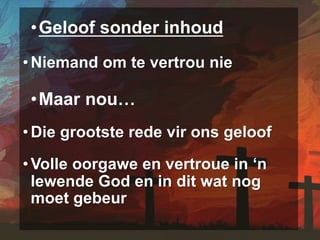 Tema:In Jesus se voetspore Deel 3 Opstanding | PPTX