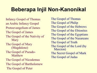 Injil injil sesat | PPT