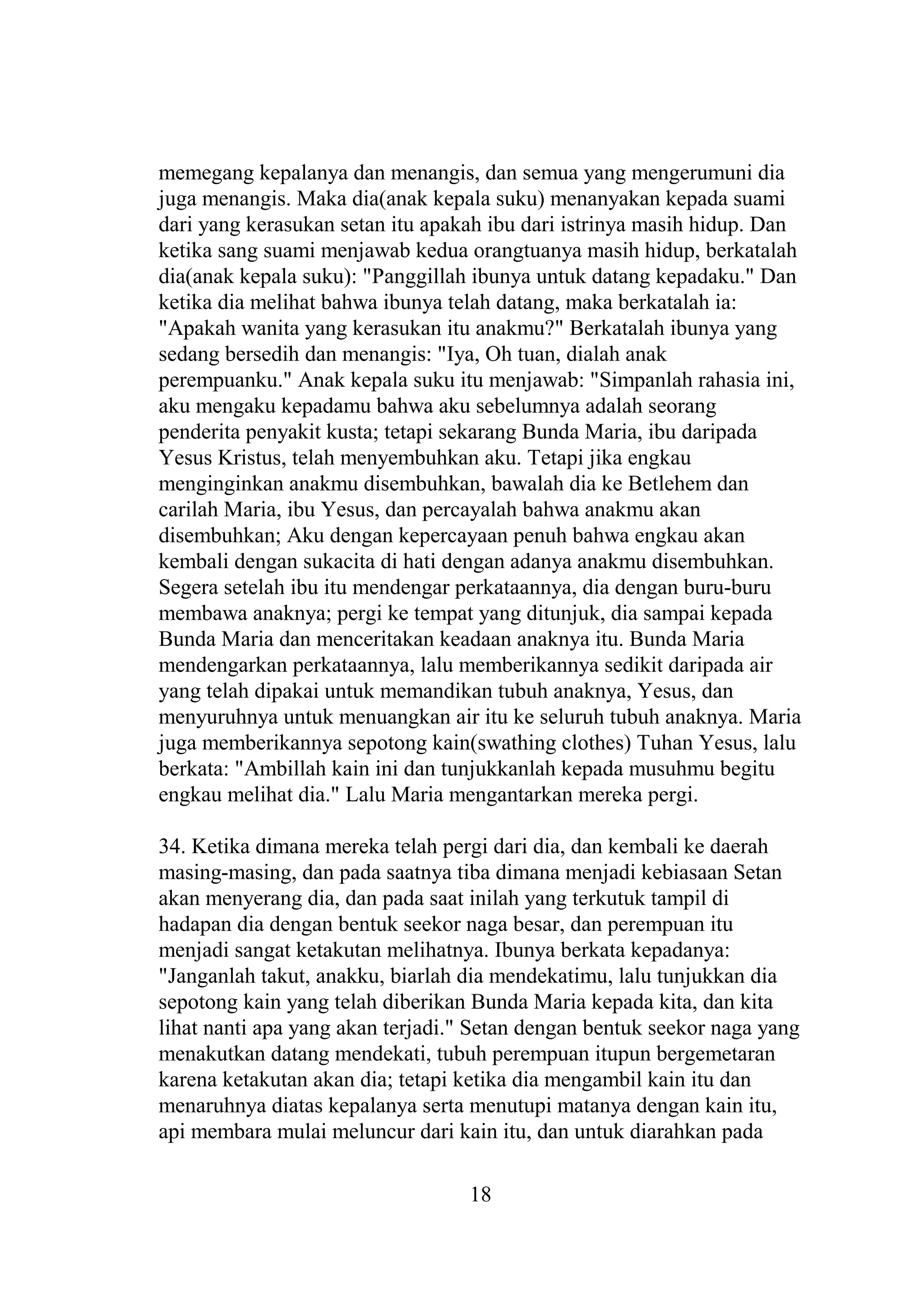 Injil bahasa Arab tentang Masa Kecil Sang Penyelamat | PDF