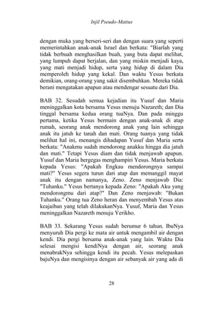 Injil Pseudo-Matius | PDF