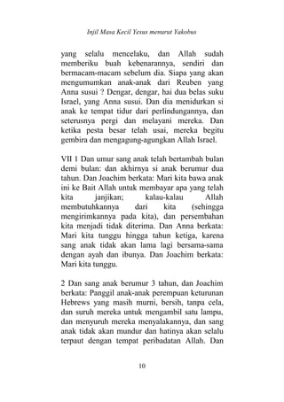 Injil Yakobus (Book of James) - Protoevangelium | PDF