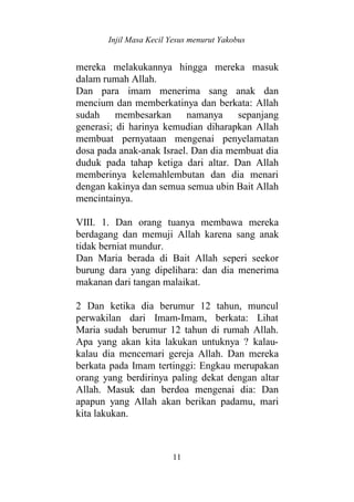 Injil Yakobus (Book of James) - Protoevangelium | PDF