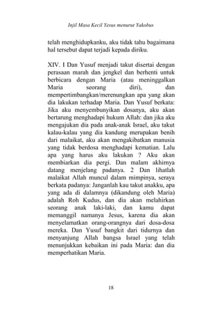 Injil Yakobus (Book of James) - Protoevangelium | PDF